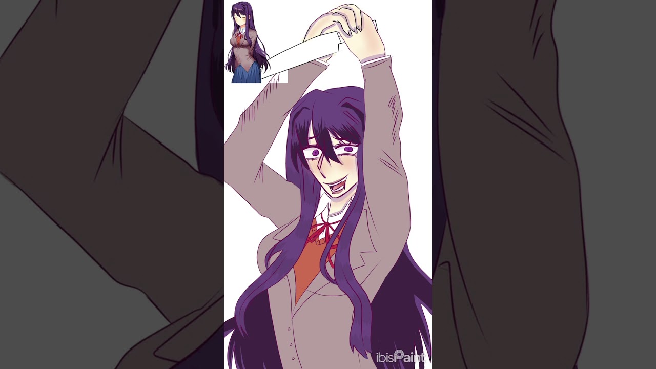 “The thing is, I’m kinda into kn!ves” #yuri#ddlc #ddlcyuri #art #ddlcfanart
