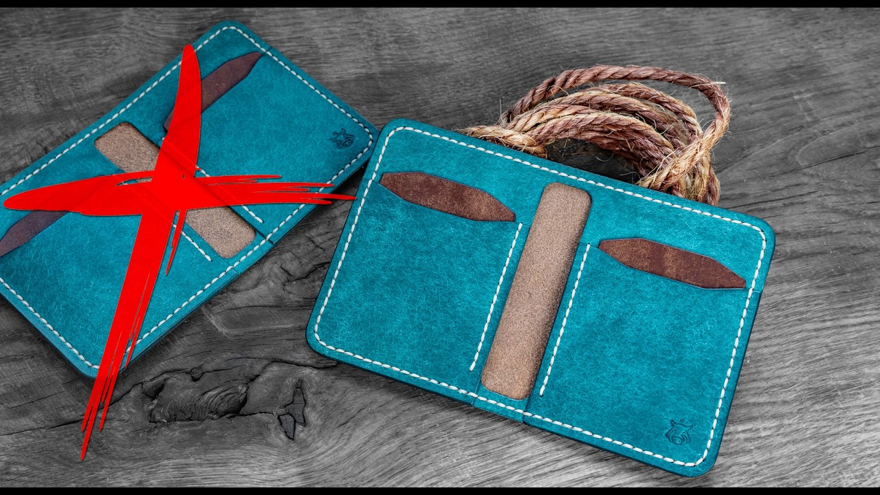 I Ruined Leather Wallet while Making it With One Mistake… I had to Start Over from Scratch