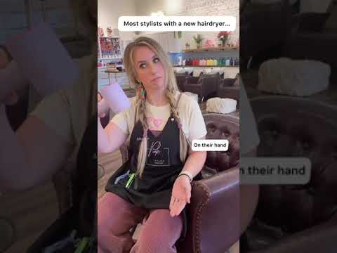 Watch as @pink.extensions.studio becomes a hair-raising superstar with the Laifen hair dryer.