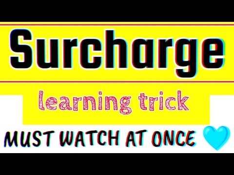 Surcharge rate learning trick (for individual) || Taxation || SURCHARGE in Income Tax || CA,BCOM,BBA