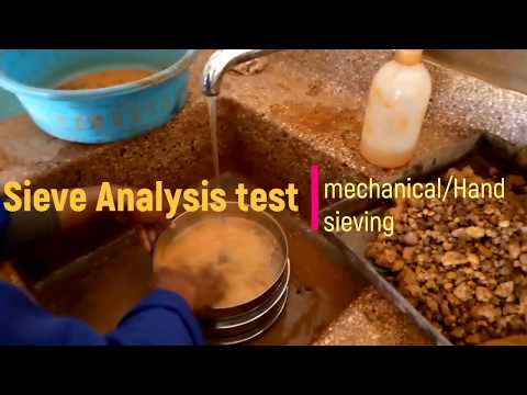 Particle Size Distribution of soil.(mechanical sieve Analysis)