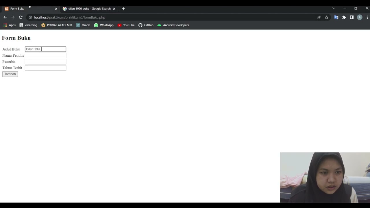 Praktikum Pemrograman Web 2 - Function & Database
