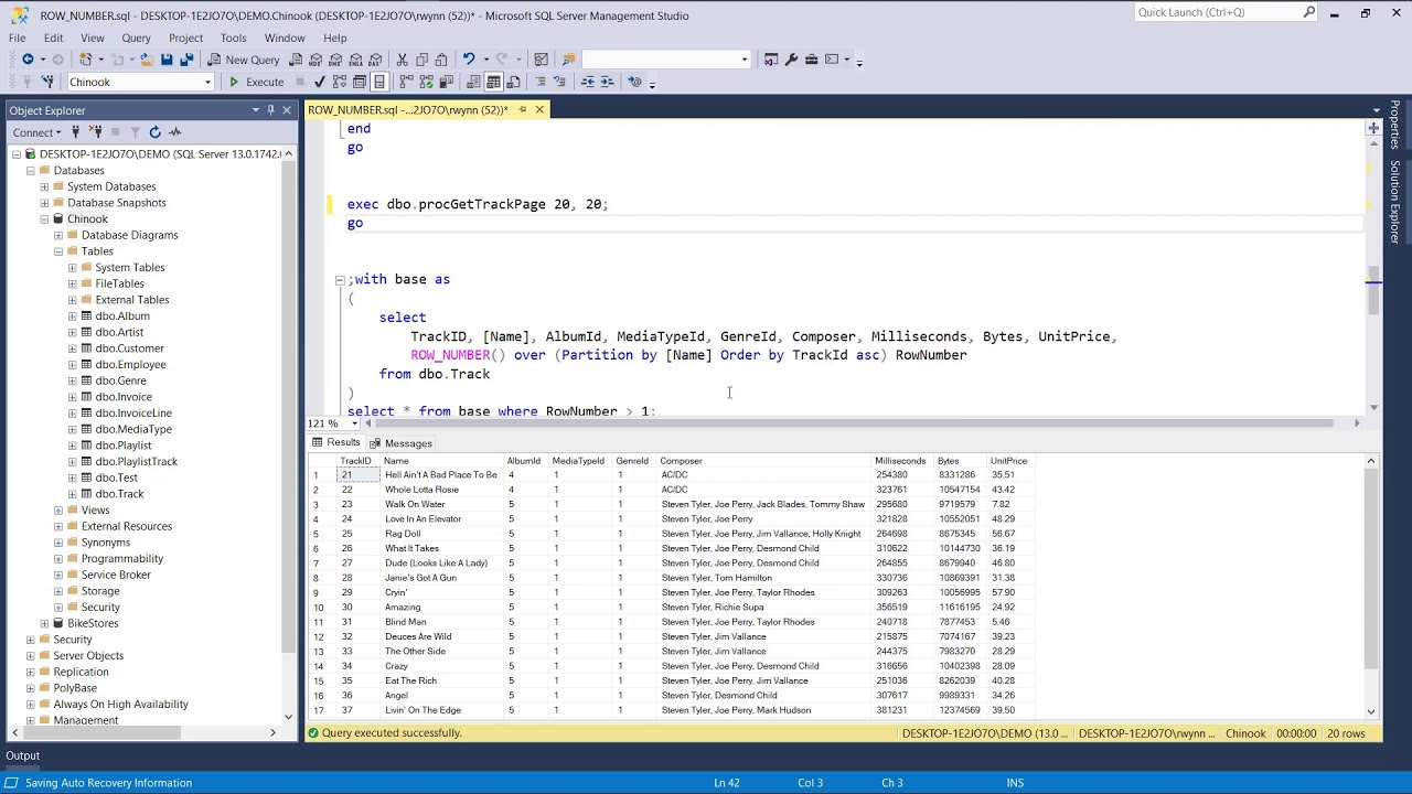 The ROW NUMBER Window Function and its implementations | SQL Server