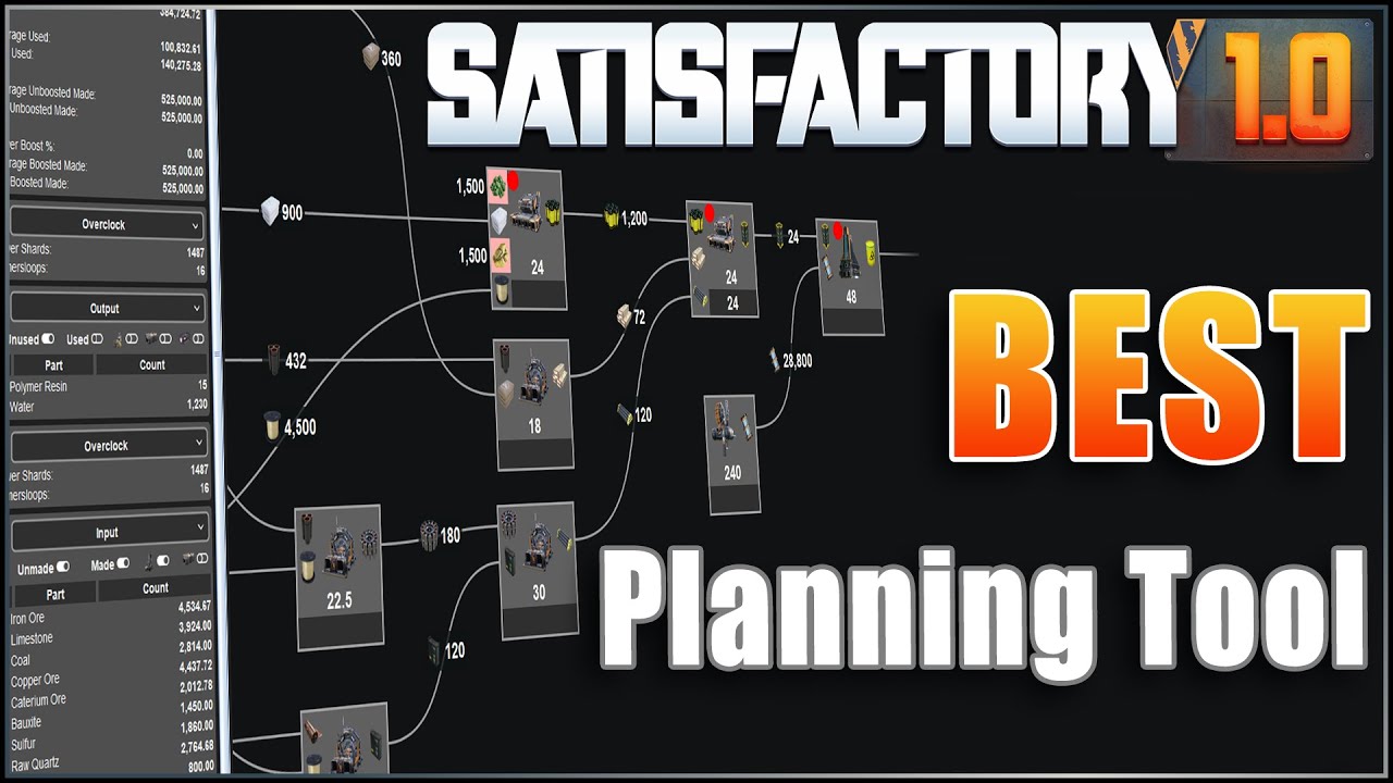 GET THIS FREEEEEE planning tool for Satisfactory 1.0 the Satisfactory Modeler
