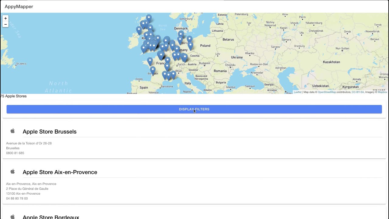 Data-driven online maps with Ionic/Angular
