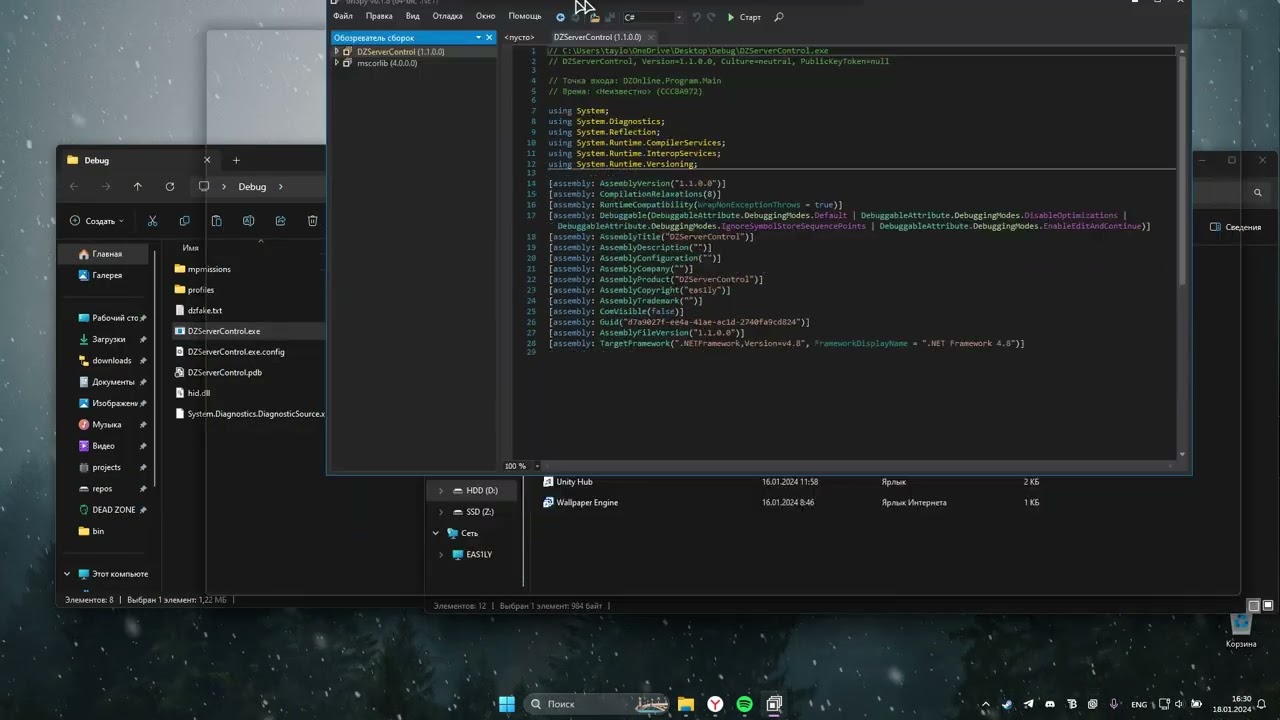 dnSpy and C# (.NET Framework)