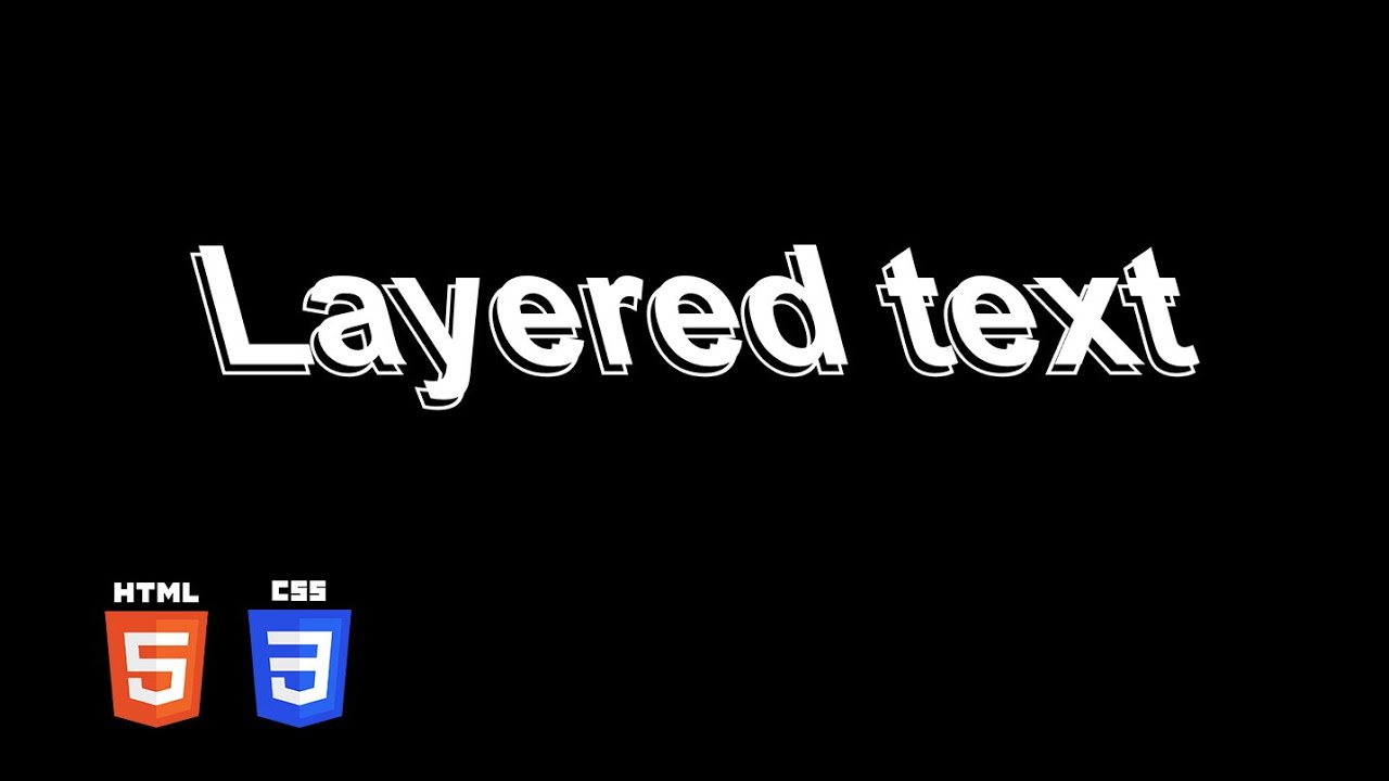 Layered Text Hover Effect | HTML & CSS Tutorial