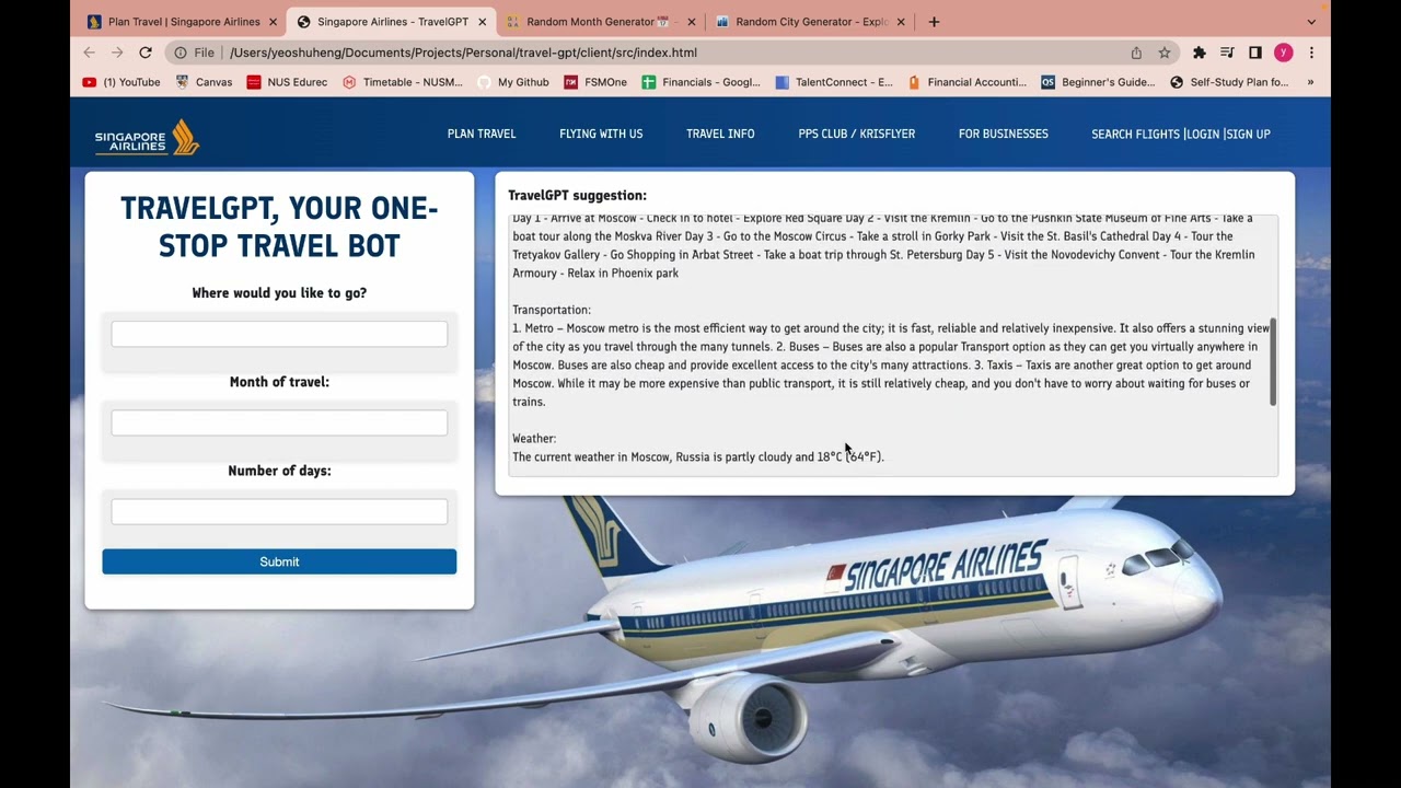 GitHub - yeoshuheng/travel-gpt: AI travel buddy web app. Built for the ...