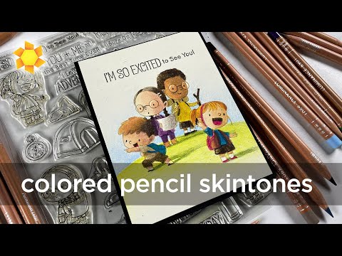 Speed Preview: Colored Pencil Skintones #thehumanrainbow