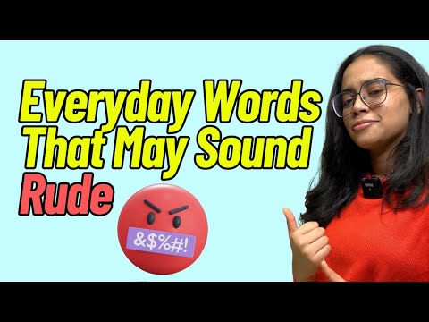 Daily Use English Words That May Sound Rude!! Polite English Words To Describe People #ananya #learn