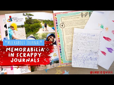 How Do You Include Memorabilia in a Journal? // SCRAPPY MUCKABOUT JOURNAL