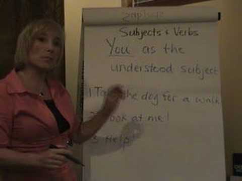 Subjects and Verbs: "You" as the Understood Subject