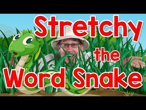 Stretchy the Word Snake | Phonics Song for Kids | Segmenting and Blending Words | Jack Hartmann