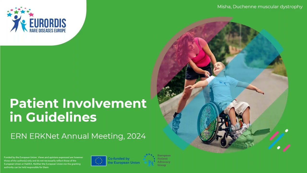ERKNet/EURORDIS Webinar  'Patient Involvement in Guidelines' by Matt Bolz Johnson