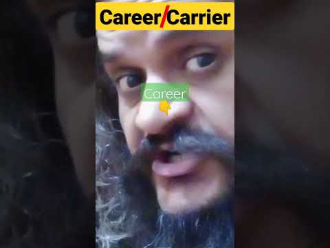 Career Vs Carrier: Correct Pronunciations