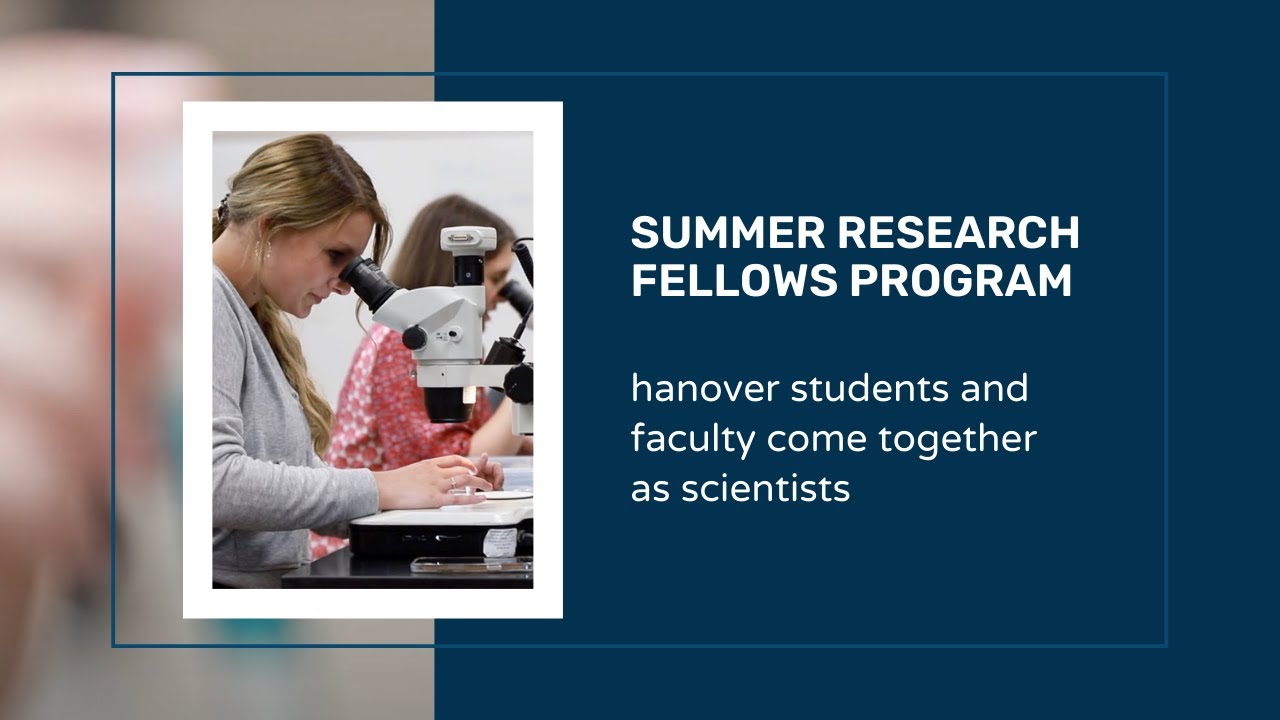 Summer Research Fellows Program 2021 | Hanover College