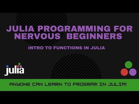 Learn Intro to Functions in Julia | Julia Programming For Nervous ...