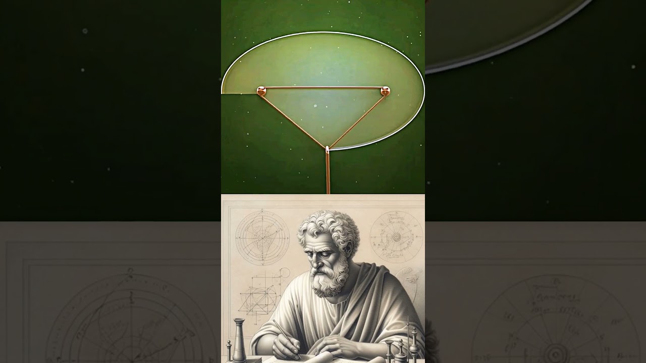 Create an ellipse and see the reflection properties between its foci #geometry #math #newknowge
