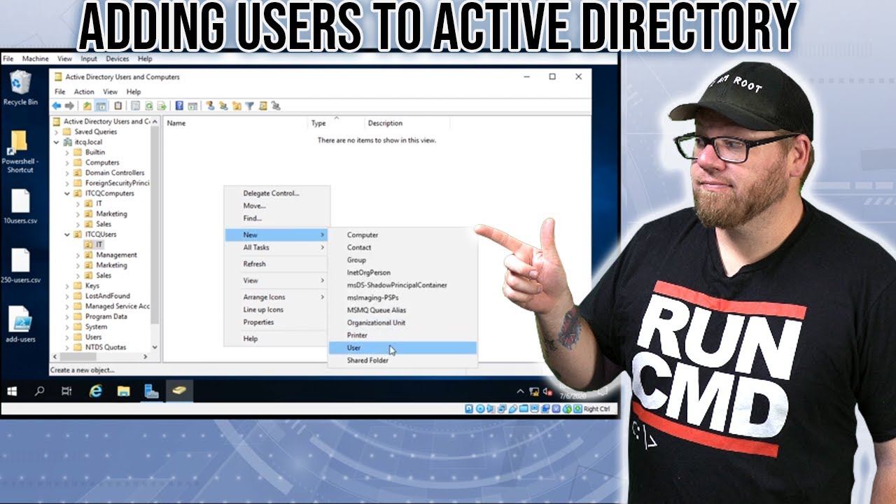 How to Add Users to Active Directory