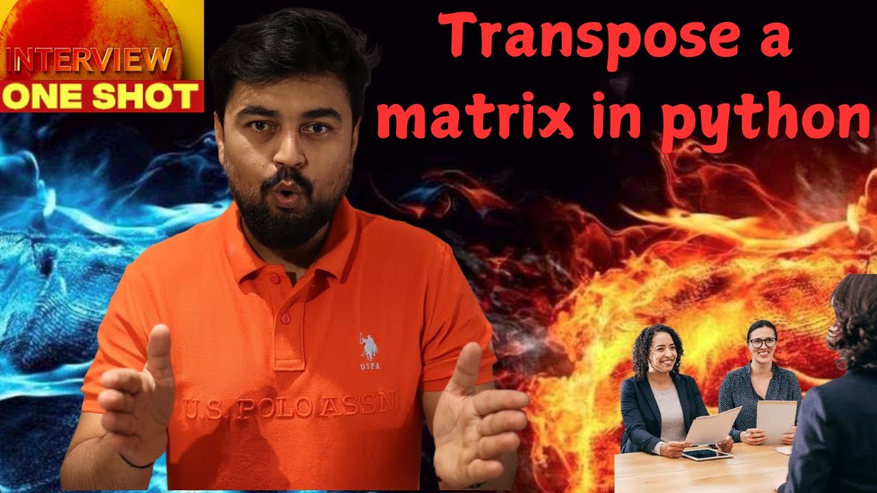 Learn - Transpose a matrix using NumPy.