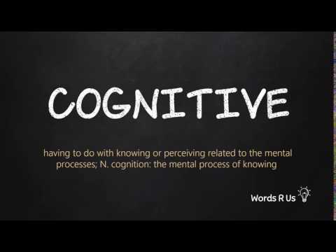 How to Pronounce COGNITIVE in American English