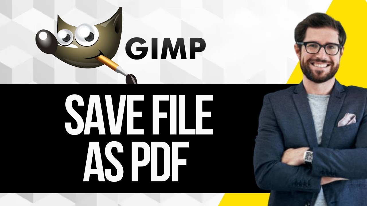 How to Save a File as a PDF in GIMP