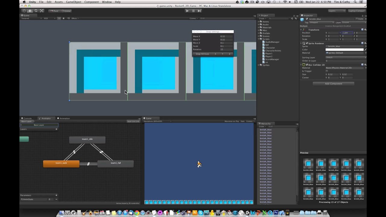Unity 4.3 Tutorial - Make A 2D 2-Player Platformer Game