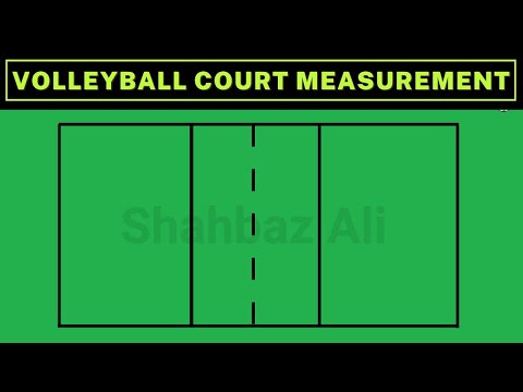 volleyball court measurement / volleyball court drawing / volleyball court making | volleyball court