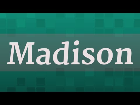 MADISON pronunciation • How to pronounce MADISON