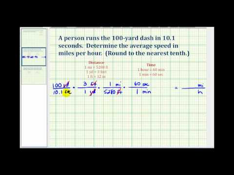 Ex: Convert Yards Per Second to Miles Per Hour