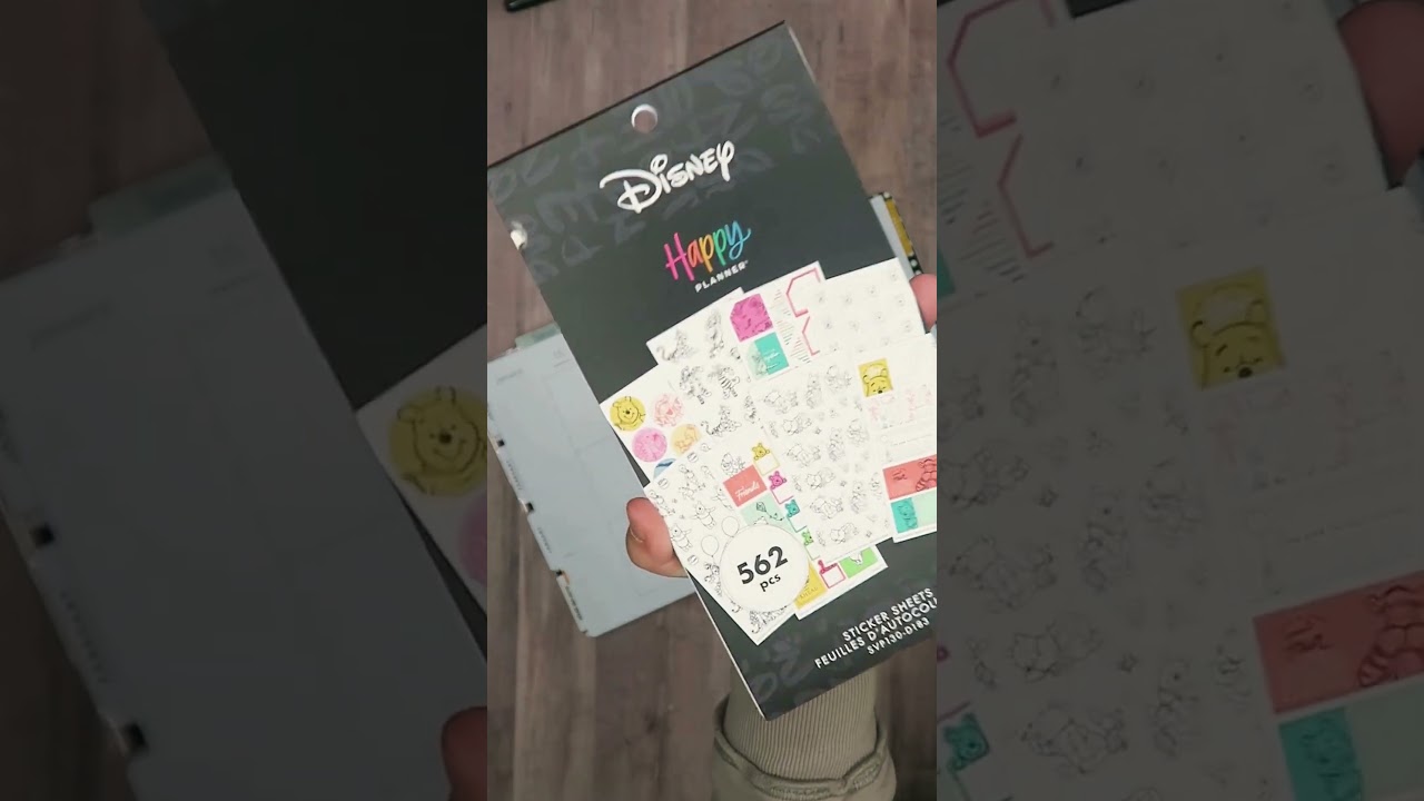 Winnie the Pooh Day Functional Happy Planner Spread - Vertical Layout