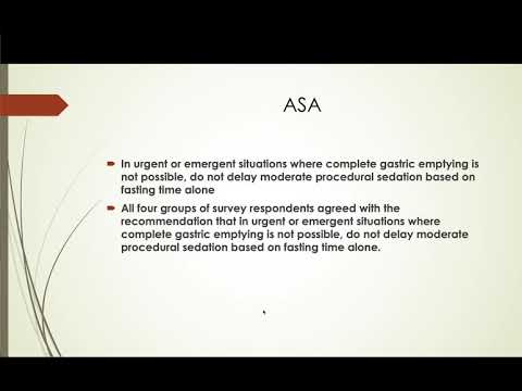 NPO and procedures in the ED