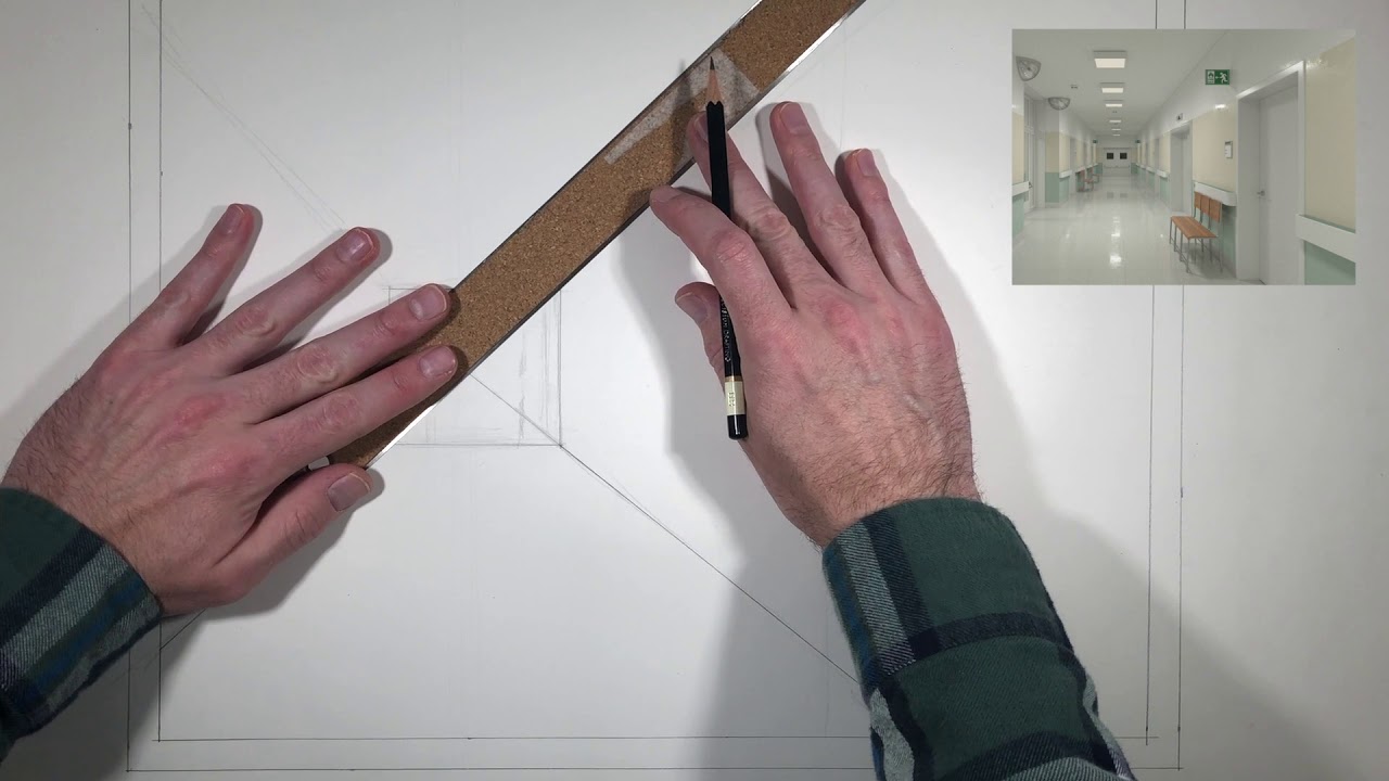 1-Point Perspective Interior Space, part 1