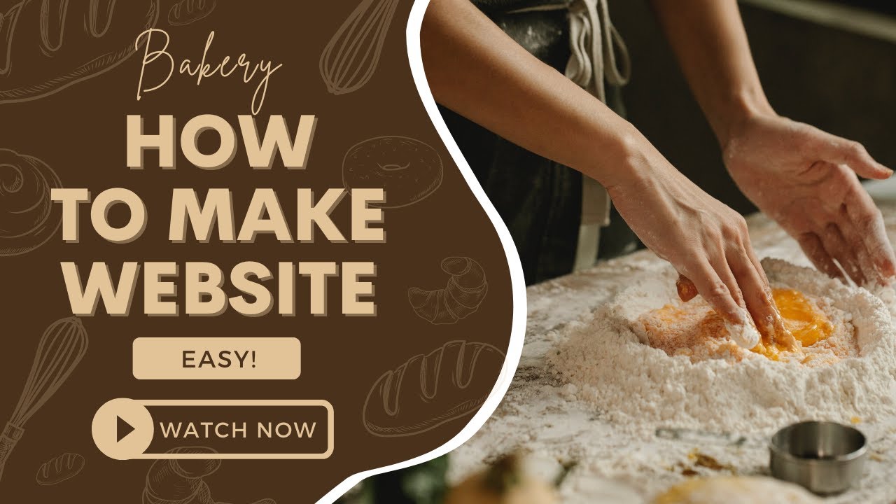 How To Create a One Page Bakery Website - SUPER EASY!