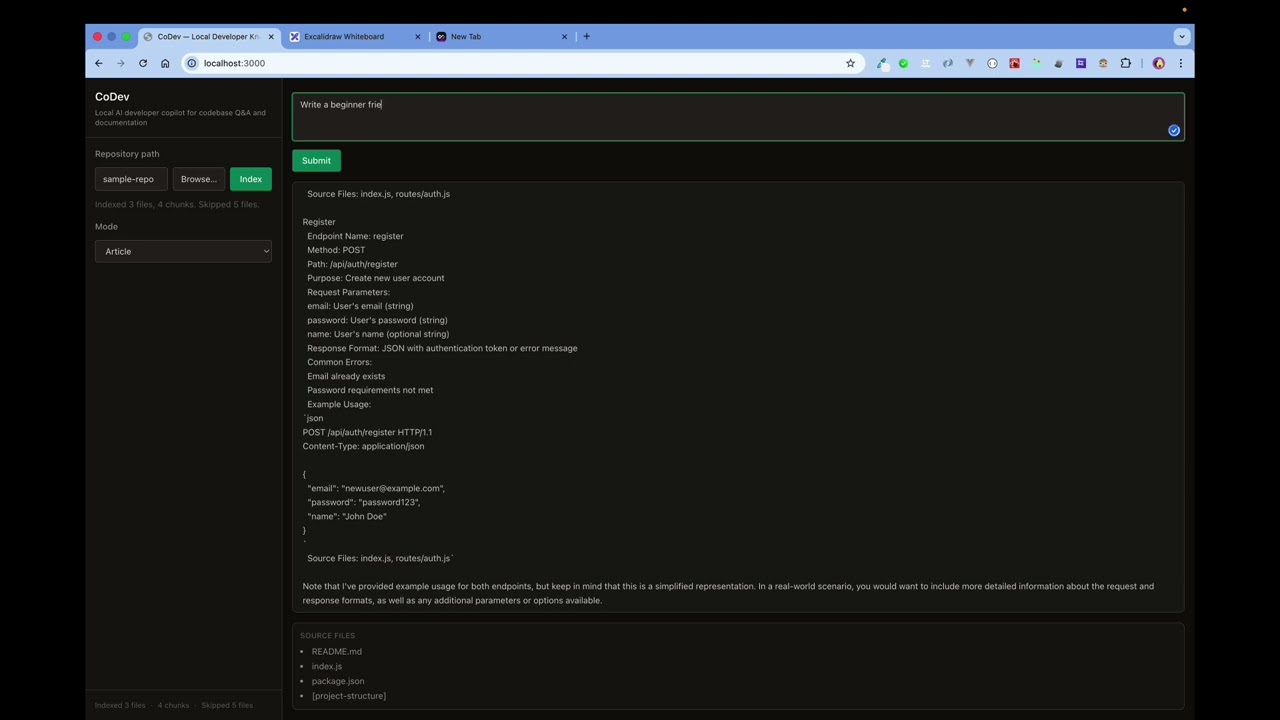 CoDev - Local LLM Developer Knowledge Copilot