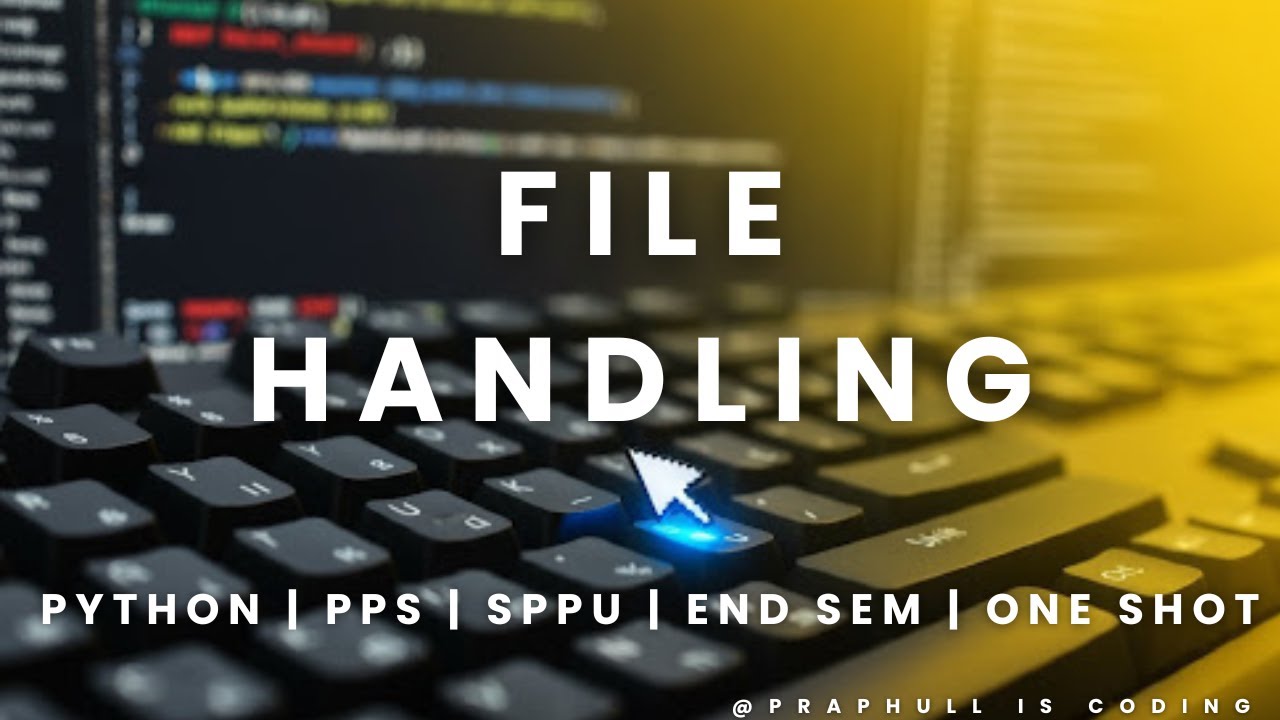File handling in python | SPPU Pps 4th unit one shot | Python |  #python #sppu #pps