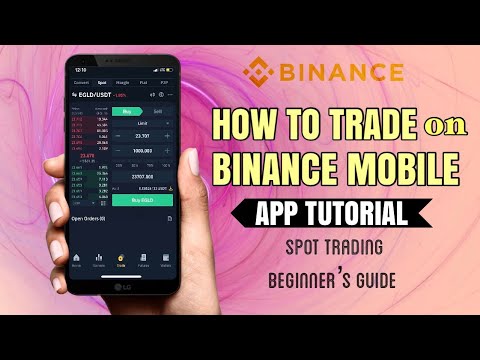 How to TRADE on BINANCE mobile app for BEGINNERS | Spot Trading Tutorial