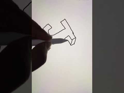 3D letter J #art #craft #colors #drawing #kids #whatsnext #shorts
