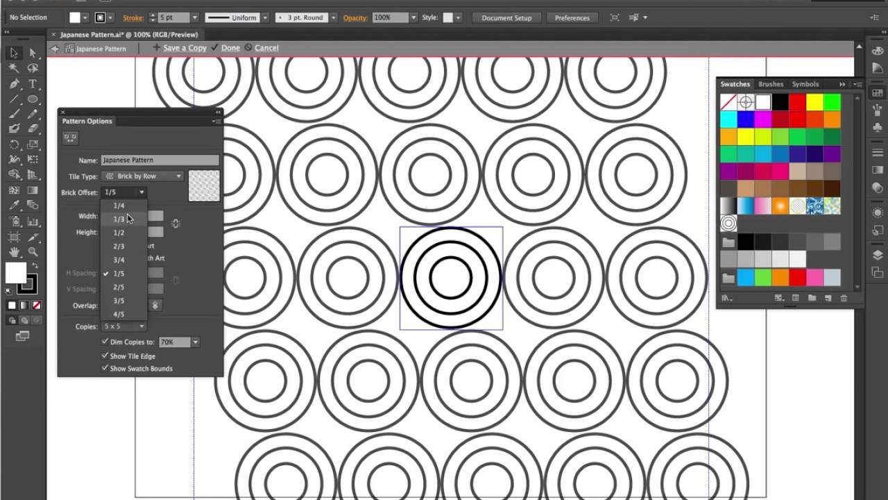 Create a Japanese Pattern with Adobe Illustrator CS6