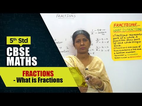 5th Std CBSE Maths Syllabus | Fractions - What is Fractions | CBSE Maths Part-1