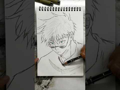 Satoru gojo speed drawing #gojo #jujutsukaisen #art #sketch #satorugojo