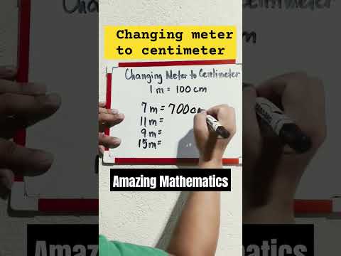 Changing Meter to Centimeter in an easy way #mathskills #mathtrick #math #mathisfun #mathematics