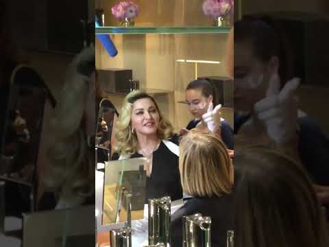 Madonna promoting MDNA skin New York City