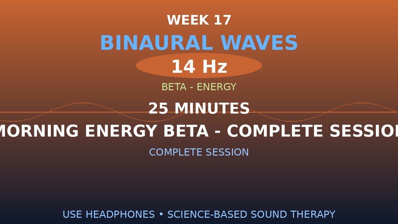 🧘 Morning Energy Beta - Complete Session | 14Hz | 25min Session