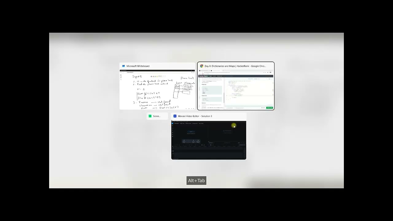 HackerRank Problem Solution 3 - #Maps, #Dictionaries, #HashMaps