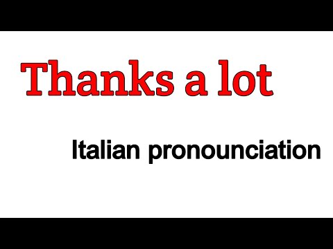 ' Thank a lot ' Meaning In Italian language || 'Grazie mille' Significato in lingua italiana