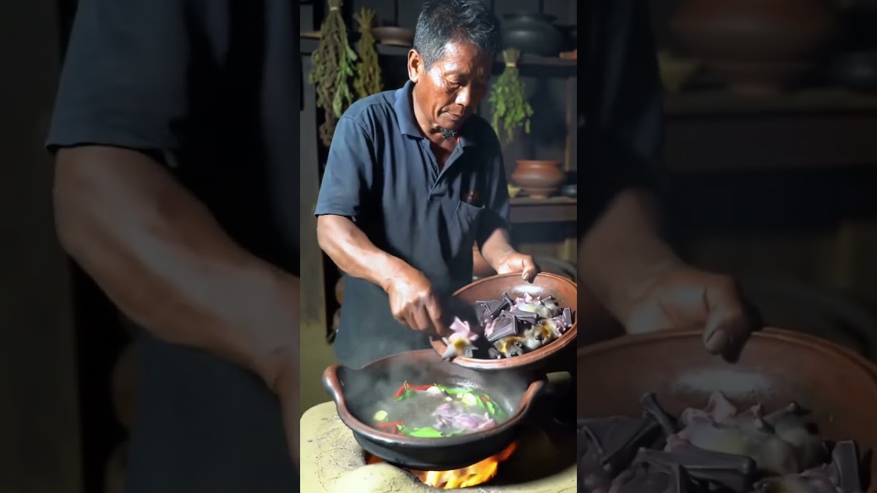 Exploring Nagaland's Unique Delights: Making Wild Bat Soup.@mujahid81-ai