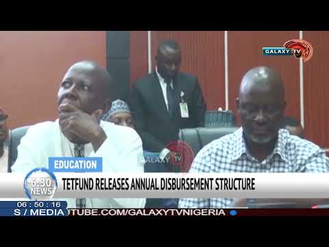 TETFUND RELEASE ANNUAL DISBURSEMENT STRUCTURE