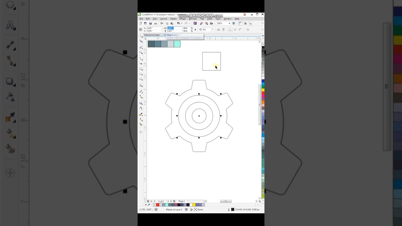 Vector Design in CorelDraw #shorts #youtubeshorts