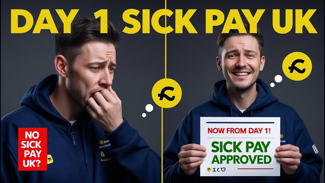 Day 1 Sick Pay for UK Workers – New 2025 Law Explained!